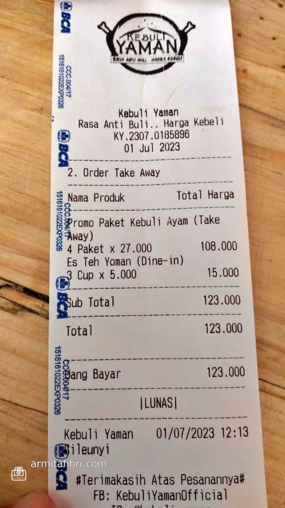 Nasi Kebuli Yaman: Menu, Harga, Review [Update 2025] - Armita Fibri