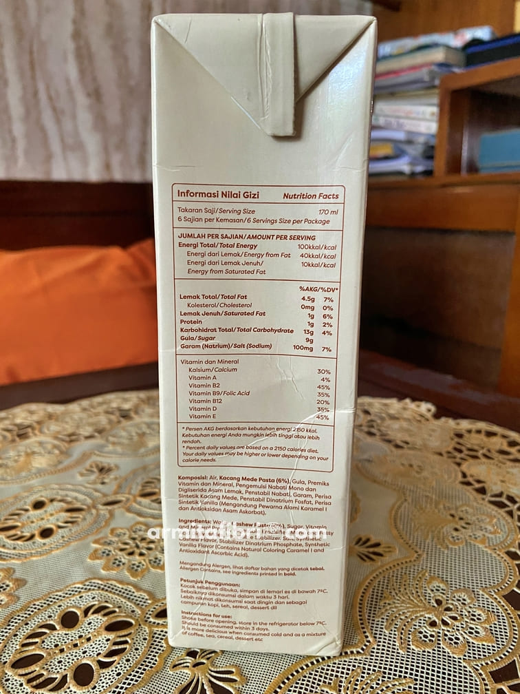 Arummi Cashew Milk: Creamy, Enak, dan Rendah Kalori - Armita Fibri